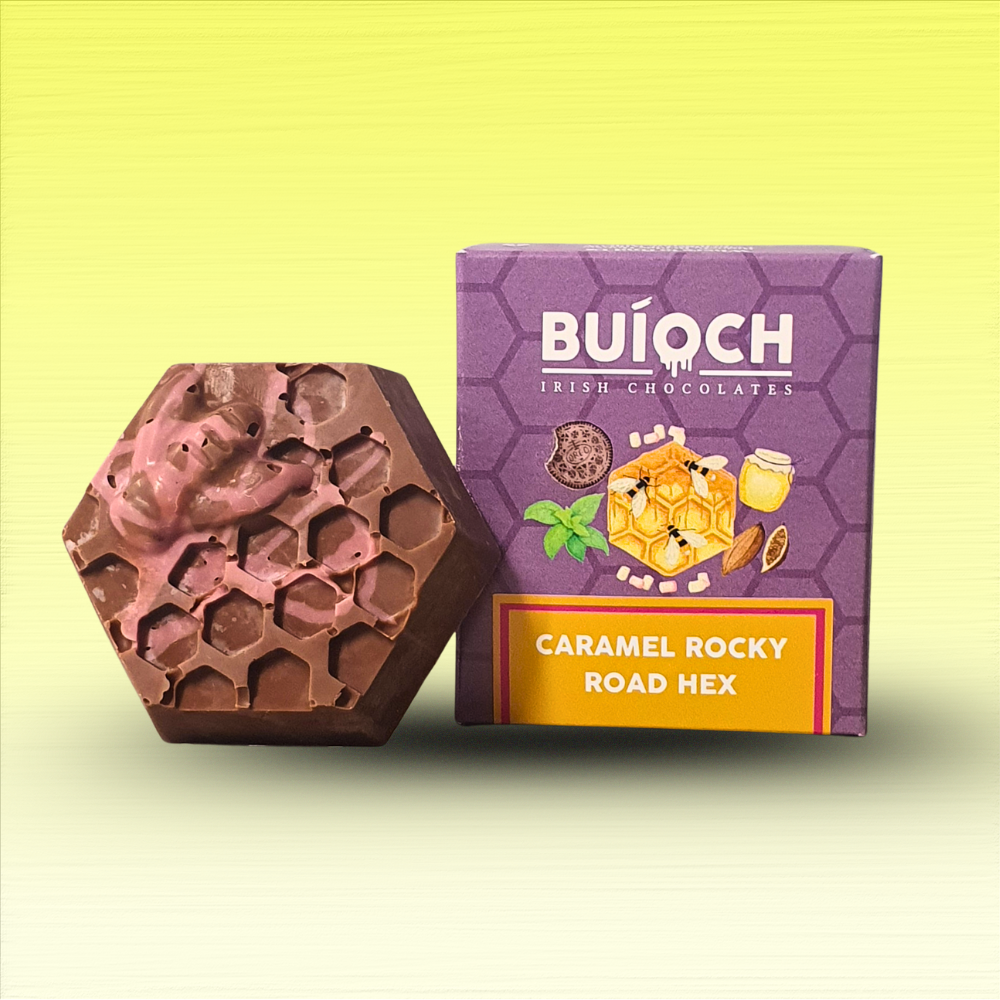 Caramel Rocky Road Hex | Buíoch Irish Chocolates
